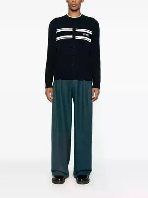 Gucci Logo-intarsia Wool-cashmere Cardigan
