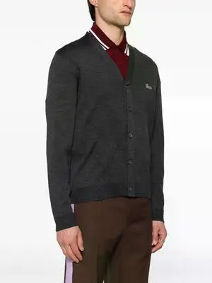 Gucci Logo-embroidered Wool Cardigan