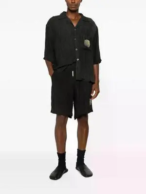 MISBHV Crinkled Smile Print Shirt