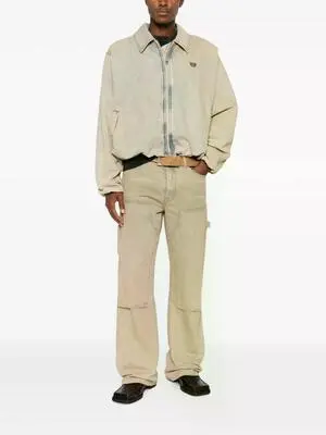 MISBHV Beige Zip-fastening Denim Jacket