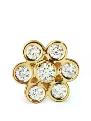 Sophie Bille Brahe Petite Lily Fleur Diamond Earrings - Gold