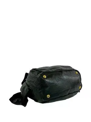 Prada Vernice Gaufre Bow Satchel