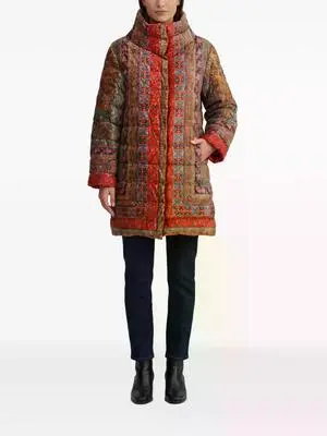 Etro Paisley Print Quilted Coat