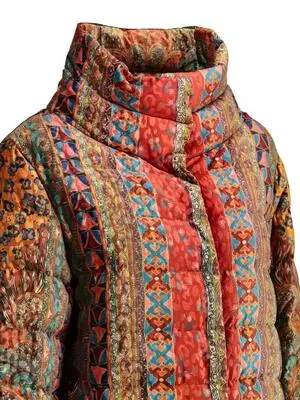 Etro Paisley Print Quilted Coat