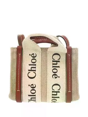 Chloé Woody Nano Satchel - Neutrals