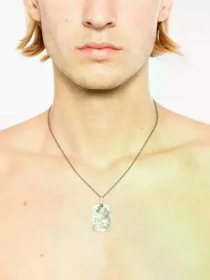 Yohji Yamamoto Engraved Pendant Necklace
