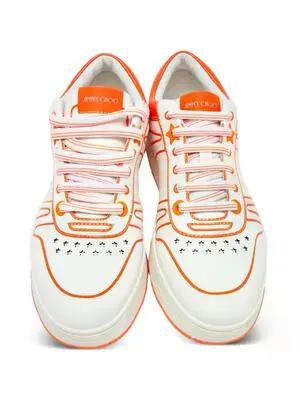 JIMMY CHOO Hawaii/f Leather Sneakers