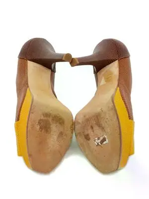 Fendi Lizard-effect Pumps