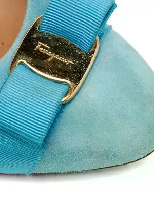 FERRAGAMO Suede Platform Pumps