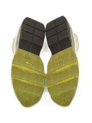 Valentino Garavani Ruffle-trim Leather Sneakers