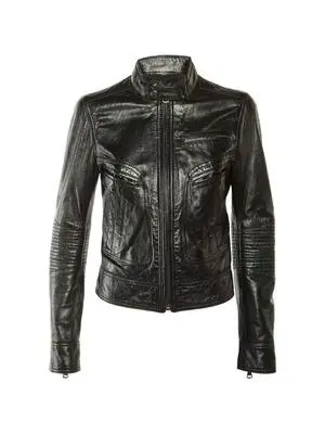 Dolce & Gabbana Leather Biker Jacket