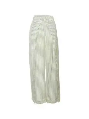 Chloé Striped Tie-detail Palazzo Pants