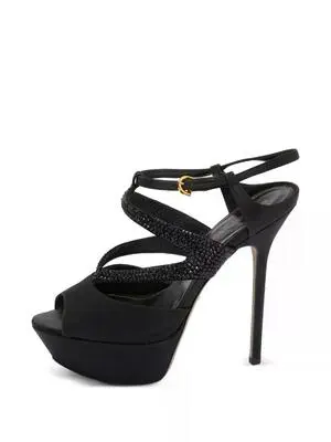SERGIO ROSSI Embellished Platform Sandals