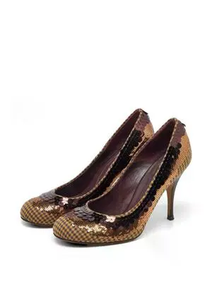 Etro Sequin Round-toe Pumps