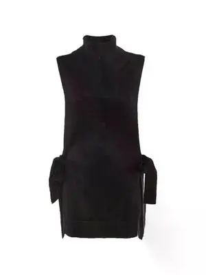 Victoria Beckham Wool Side-tie Turtleneck Sweater