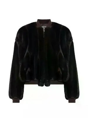 MAISON MARGIELA Faux Fur Bomber Jacket