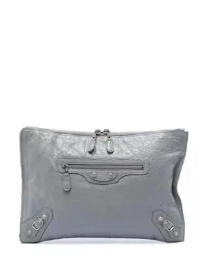 Balenciaga Silver Tone Clutches