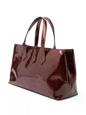 LOUIS VUITTON Monogram Vernis Wilshire Pm Handbag - Red