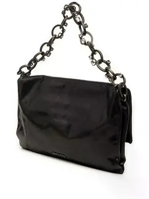 Miu Miu Nappa Crystal Chain Satchel