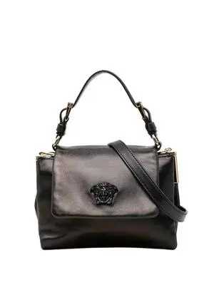 Versace La Medusa Leather Satchel