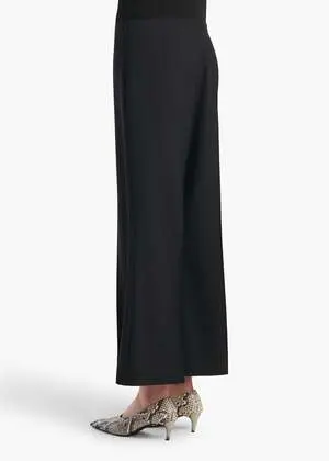 Khaite Walter Wool Bell-leg Pants - Black