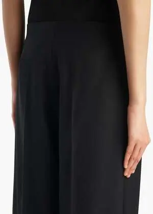 Khaite Walter Wool Bell-leg Pants - Black