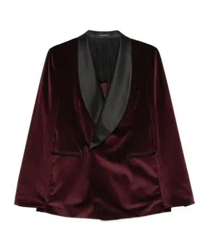 Tagliatore Long-sleeved Suit Jacket - Black