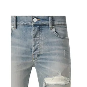 Amiri Belt Loop Jeans With Distressed Details