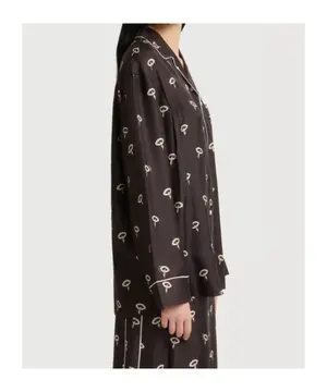 Marni Silk Twill Pyjama Shirt With Floral Print