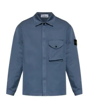 Stone Island Shirt-style Casual Jacket - Blue