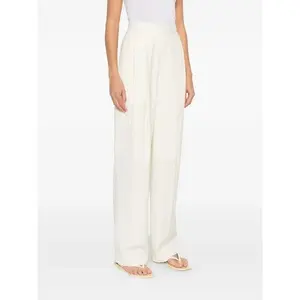 AYA MUSE Pleated Straight-leg Trousers