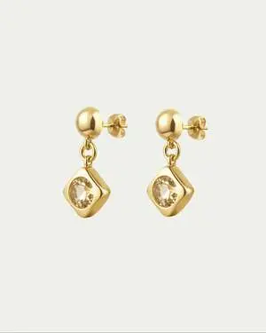 SOPHIE BLAKE Lela Drop Earrings With Citrine
