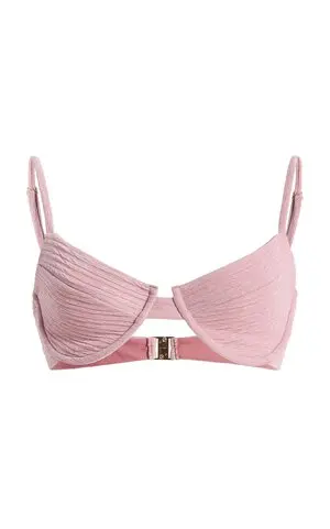 JUILLET Lulu Underwire Bikini Top - Pink