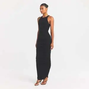 SKIMS Ruched Long Dress