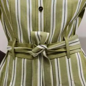 ME+EM Stripe Wide-leg Cropped Jumpsuit