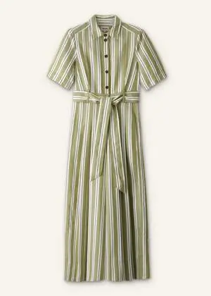 ME+EM Stripe Wide-leg Cropped Jumpsuit