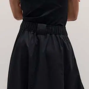 ME+EM Cotton A-line Maxi Skirt With Belt