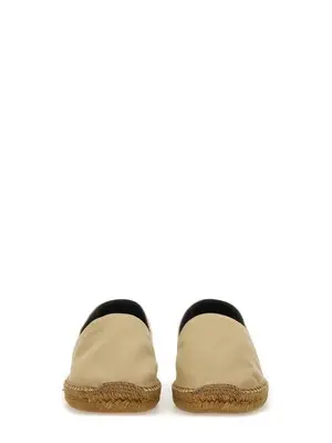 Saint Laurent Cotton Gabardine Espadrilles - Beige