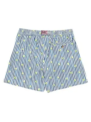 MC2 SAINT BARTH Striped Swim Shorts With Graphic Print