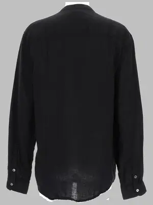 P.a.r.o.s.h Embroidered Linen Band Collar Shirt