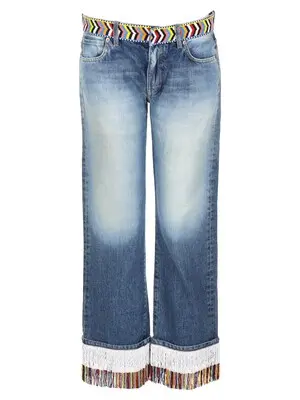 Alanui Jeans Con Decorazione Di Perline