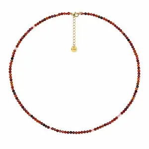 GAJÚ Raw Carnelian Necklace - Brown/orange