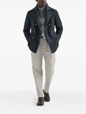 Brunello Cucinelli Wool Caban Coat