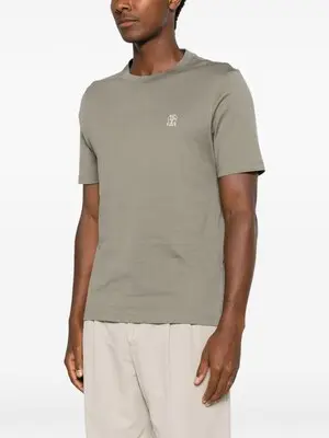 Brunello Cucinelli Logo Cotton T-shirt