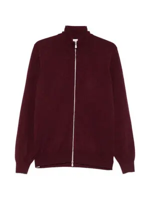 Brunello Cucinelli Cashmere Zipped Cardigan - Red