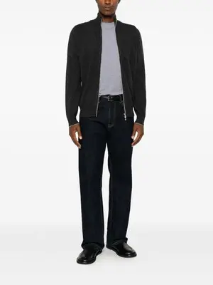 Brunello Cucinelli Cashmere Zip-up Cardigan - Grey