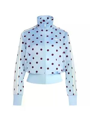 Adidas Light Polka-dot High Neck Track Jacket
