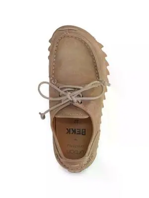 BEKK Suede Lace-up Loafers With Vibram Sole