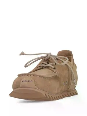 BEKK Suede Lace-up Loafers With Vibram Sole