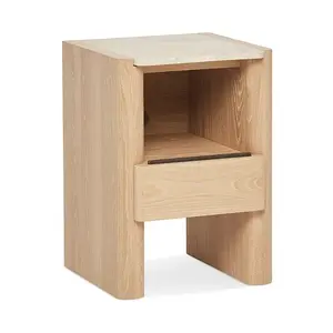 INTERLUDE HOME Arden Small Bedside Chest - Saddle